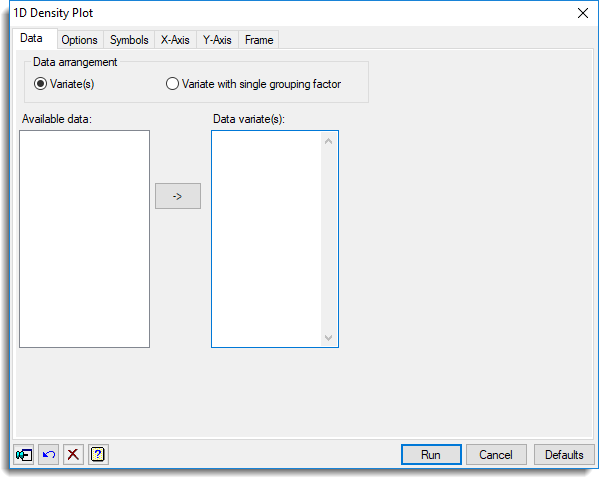 1D Density Plot • Genstat v22