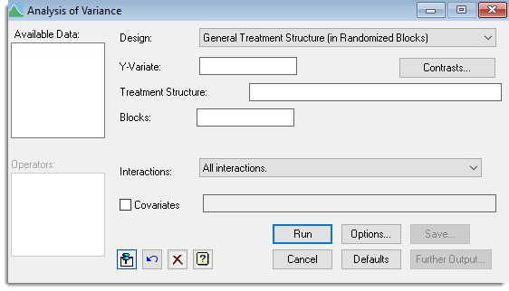 General Treatment Structure (in Randomized Blocks) • Genstat v22