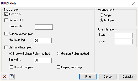BUGS plots • Genstat v22