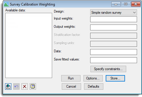 Calibration Weighting • Genstat v22