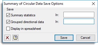 Summary of Circular Data Save Options • Genstat v22