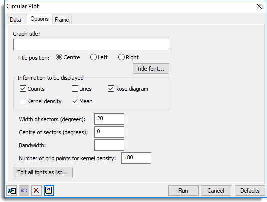 Circular Plot - Options • Genstat v22