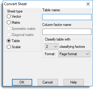 Convert Sheet Type • Genstat v22
