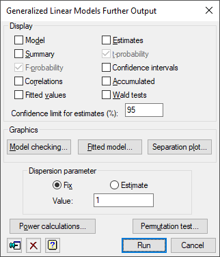 Generalized Linear Model Further Output • Genstat v22