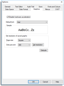 Options - Graphics • Genstat v22