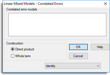 Linear Mixed Models (REML) - Correlated Errors • Genstat v22
