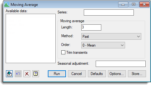 Moving Average • Genstat v22