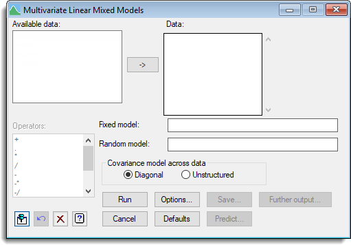 Multivariate Linear Mixed Models • Genstat v22