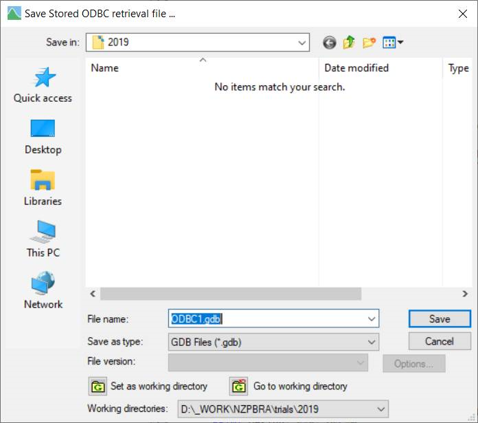ODBC: View or Edit SQL Statement • Genstat v22
