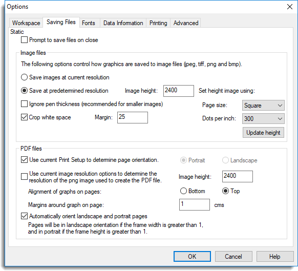 Options - Saving Files • Genstat v22