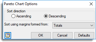 Pareto Chart Options • Genstat v22