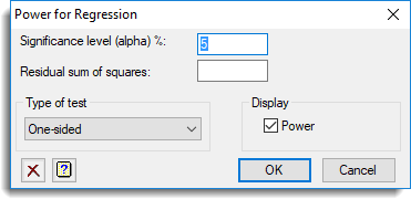 Power for Regression • Genstat v22
