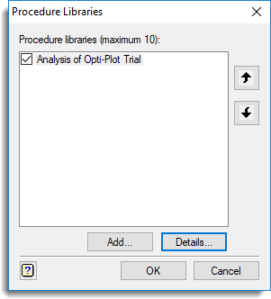 Procedure Libraries • Genstat v22