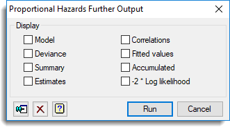 Proportional Hazards Further Output • Genstat v22