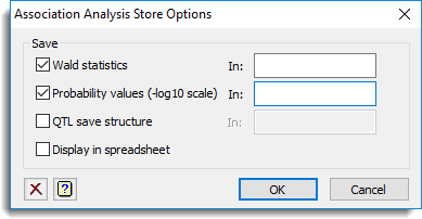 Association Analysis Store Options • Genstat v22
