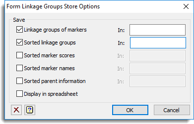 Form Linkage Groups Store Options • Genstat v22