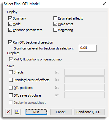 Select Final Model (Single environment) • Genstat v22