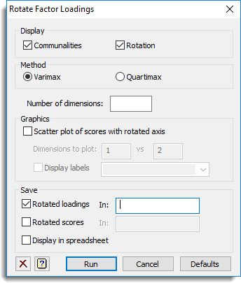 Rotate Factor Loadings • Genstat v22