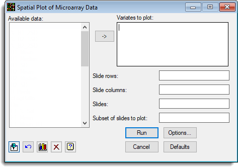 Spatial Plot of Microarray data • Genstat v22