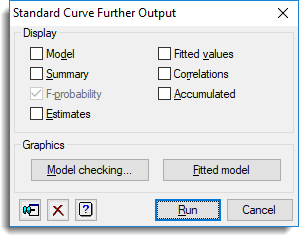 Standard Curve Further Output • Genstat v22