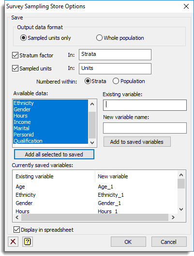 Survey Sampling • Genstat v22