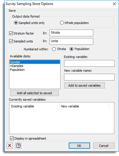 Survey Sampling • Genstat v22