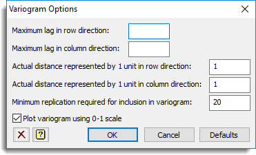 Variogram Options • Genstat v22
