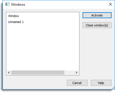 Windows Menu • Genstat v22