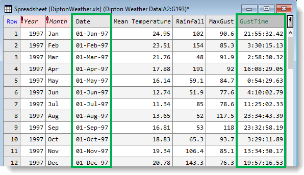 Date Formats • Genstat v22