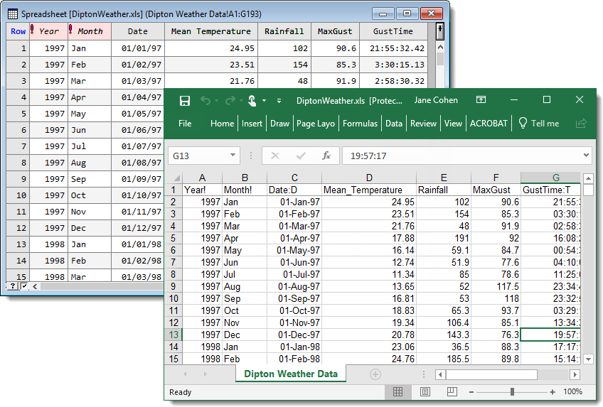 Genstat and Excel: Similarities and Differences • Genstat v22