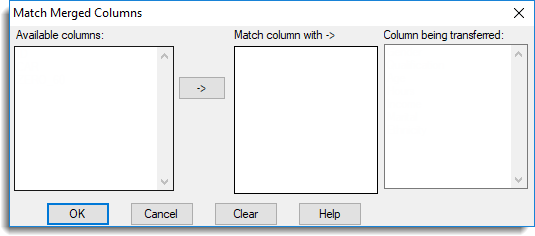 Match Merged Columns • Genstat v22